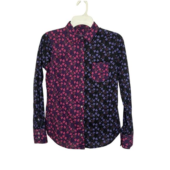 J. Crew | Tops | J Crew Liberty Fabrics Floral Button Up Size 2 Preppy ...